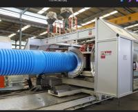 China Closed Loop Water Cooling Corrugated Pipe Machine Double Wall Drain Pipe Making Machine DN100-OD630 for sale