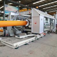 China High Speed Plastic Double Wall Drainage Corrugated Pipe Machinery Extrusion Line for sale