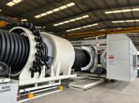 China 2000mm Large DWC Pipe Machine Corrugated Pipe Extrusion Line with PLC Control for sale