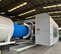 China HDPE PP Corrugated Tube Extrusion Line OD1200 to OD2000mm Large Sizes PLC Control for sale