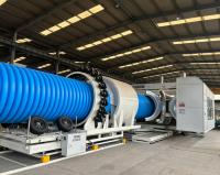 China HDPE PP Corrugated Tube Extrusion Line OD1200 to OD2000mm Large Sizes PLC Control for sale