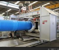 China DWC Corrugated Pipe Processing Machine Double Layer Corrugated Tube Extrusion Line for sale