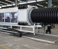 China HDPE PP PE Double Wall Corrugated Pipe Extrusion Line Drain Pipe Production Machine for sale