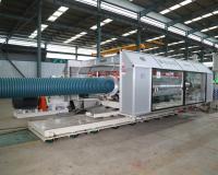 China High Corrugated Pipe Plant Double Wall Drain Pipe Extrusion Line for sale