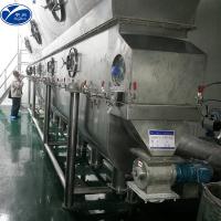 China 3m PVC Reciprocating Vibro Fluid Bed Dryer For Powder Granules for sale