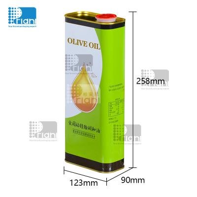 China Custom Printed 3L Olive Oil Tin Can - Cylindrical Food Packaging with 0.23mm Tinplate and 1-20L Capacity Options for sale
