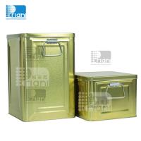 China 15L-20L Empty Metal Tin Cans for Cooking Oil and Tea Packaging - 0.23mm to 0.28mm Tinplate for sale
