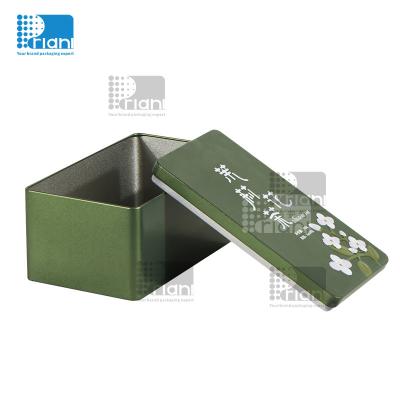 China Small Rectangle Empty Tea Tin Cans - 170ml to 3000ml Capacity Metal Tinplate Containers with Custom Printing for sale