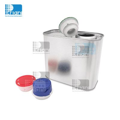 China 1 Quart & 1 Gallon Metal Paint Cans with Plastic Lids - Tinplate Construction, 50,000 MOQ for sale