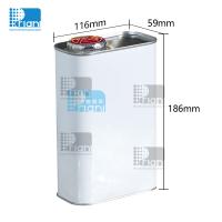 China 0.5L Square Iron Cans for Paint and Motor Oil - Customizable Metal Containers with 50,000 MOQ for sale