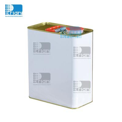 China 1 Litre Metal Paint Tin Cans with Plastic Lid - 0.23-0.28mm Tinplate, 50K MOQ, 20-Day Lead Time for sale