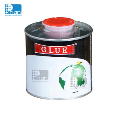 China Metal Tin Container Paint Bucket 0.2L-1L Capacity with Pull Cap for Engine Oil and Chemical Packaging for sale