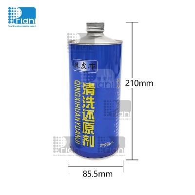 China 1L Solvent Tank Paint Bucket - Round Metal Tin Can with Lid for Chemical Storage | 50,000 MOQ for sale
