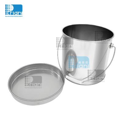 China 3.7L Car Paint Tin Can with Lever Lids & Iron Handle - 1 Gallon Capacity for Automotive Paint Storage for sale