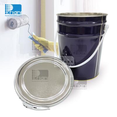 China 6.5 Liter 0.28mm Thickness Conical Metal Paint Pail With Lock Ring Handle for sale