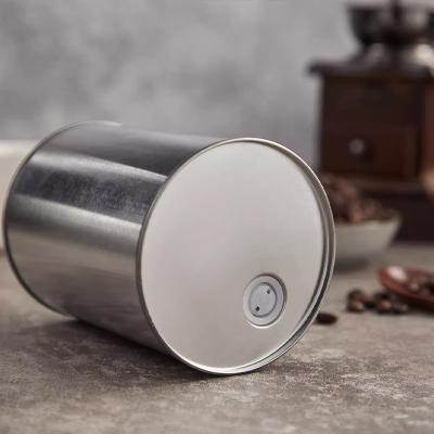 China Customized 250G Coffee Tin Cans with Vent Holes - Airtight Tinplate Storage Containers for Coffee Beans for sale