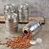 China Custom Airtight Coffee Tin Cans 250g/500g Capacity with Screw-On Lids for Freshness Preservation for sale