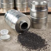China 250g 500g Capacity Coffee Tin Cans with Valve Screw-On Lid for Freshness Preservation for sale