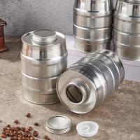 China Custom Polishing Round Coffee Tin Cans with 4-Color Printing - 50,000 MOQ Capacity for sale