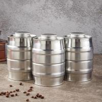 China Cylindrical Coffee Tin Cans 250g/500g Capacity with Ventilation System for Freshness Preservation for sale