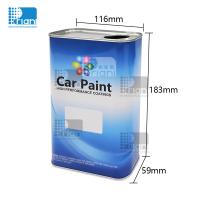 China 1L Square Tin Cans for Car Paint - Leak Proof Rectangular Containers with Plastic Pull-Up Lids | 50,000 MOQ for sale