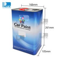 China 4L Square Tin Cans for Car Paint - Rectangular Metal Containers with Plastic Handle and 50,000 MOQ for sale