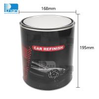 China 3-Liter Empty Round Metal Paint Cans with Lined Interior for Automotive and Industrial Coatings for sale
