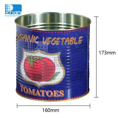 China Custom Food Tin Cans 170ml-3000ml with Easy-Open Lids for Cooking and Storage for sale