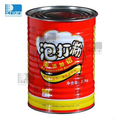 China Custom Food Tin Can with Logo Printing - 0.23mm to 0.28mm Tinplate Material, 20,000 MOQ for sale