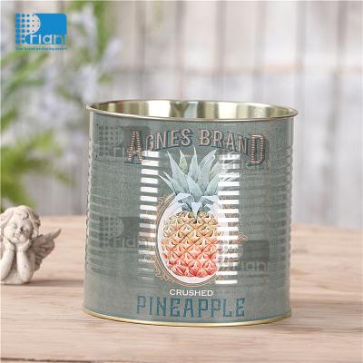 China Custom Printed Food Tin Cans 0.23mm Tinplate Shrink Film Packaging Food Safe Metal Can for sale