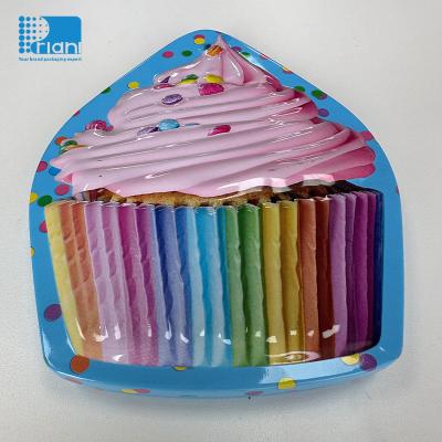 China Customizable Metal Tinplate Shape Gift Tin Cans In Shapes Round Rectangular For Pet Canned Package Printing for sale
