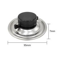 China Customized 0.21mm Square Tin Container Cap - Metal Tin Can Accessories with 0.23-0.28mm Thickness Options for sale
