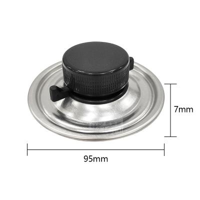 China Customized 0.21mm Square Tin Container Cap - Metal Tin Can Accessories with 0.23-0.28mm Thickness Options for sale