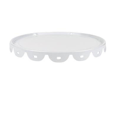 China Flower Lug Lids for Metal Tin Cans - 0.23-0.28mm Tinplate Components with Custom Printing for Chemical Paint Buckets for sale