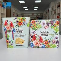China Airtight Gift Tin Cans 500ml-1000ml Capacity Food Grade Metal Tinplate Round Rectangular for sale