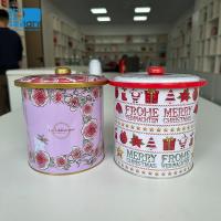 China Custom Food Gift Tin Cans 500ml 1L with Easy Open Lids and Printing for sale