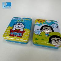 China Custom CMYK Printed Square Metal Cookie Tin Can with Easy Open Lid 0.23mm Tinplate for sale