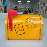 China Mailbox Shape Gift Tin Cans Food Packing Biscuit Storage Box for sale