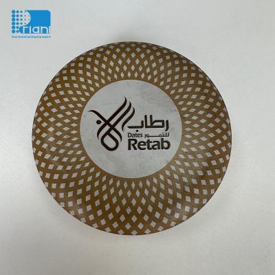 China Custom Round Tinplate Cookie Tin Box 12000pcs MOQ CMYK Pantone Printing for sale