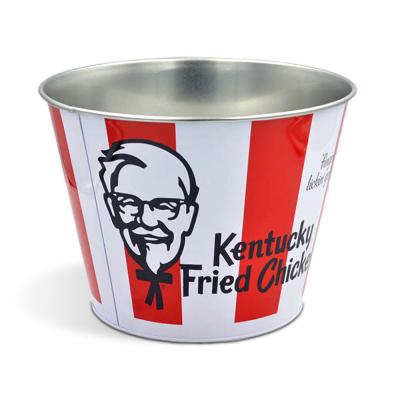 China Custom Galvanized Metal Handle Bucket 0.21-0.35mm Tinplate Household Cleaning Pail with 15-25 Day Delivery for sale