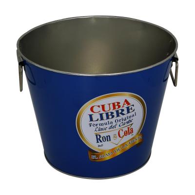 China OEM Galvanized Metal Tin Bucket 0.23mm with Handle for Household Cleaning and Storage Applications for sale