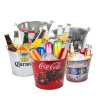 China 5L Round Metal Tin Bucket with Handle - 0.23mm Tinplate Food & Chemical Packaging Container for sale