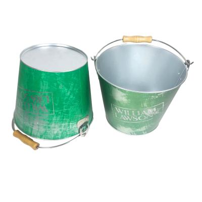 China 5L Oval Metal Wine Bucket with Handle - 0.25mm Tinplate Construction with Dual Bottle Openers for Premium Beverage Service for sale