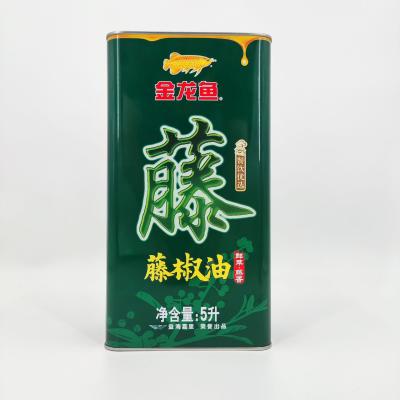 China Custom Empty Cooking Oil Tin Cans 0.23mm Thickness 1-20L Capacity Rectangular Food Packaging for sale
