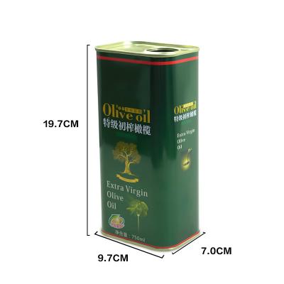 China 1L-20L Olive Oil Tin Can Container - Food Grade Tinplate with Custom Printing Options for sale