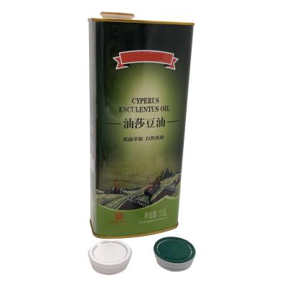 China Custom Rectangular Olive Oil Tin Cans 1-20L Capacity with Food-Grade 0.23mm Tin Material and Custom Printing for sale