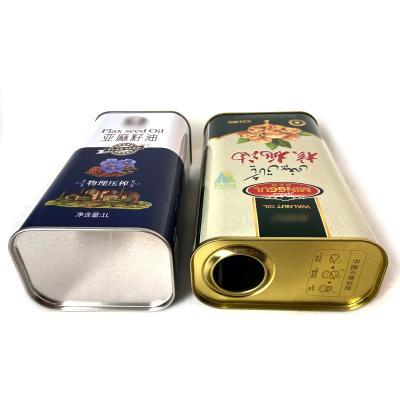 China 0.23mm Thickness Olive Oil Tin Cans - 1-20L Capacity Custom Food Packaging with ISO9001 Certification for sale