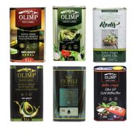 China Custom Polished Tin Cans for Olive Oil Food Packaging 1-20L Cylindrical for sale