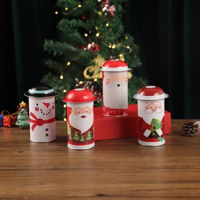 China 0.35mm Custom Christmas Gift Tin Box with 4-Color UV Coating - 750g Capacity Candy Containers for sale