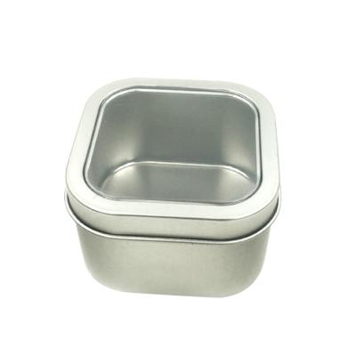 China Square Iron Tinplate Food Storage Cans 160mm Height with 4-Color Printing and ISO9001 Certification for sale